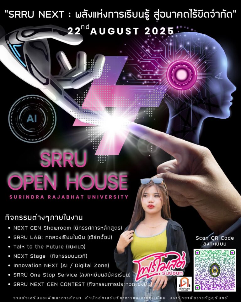 SRRU NEXT : พลังแห่งการเรียนรู้ สู่อนาคตไร้ขีดจำกัด – สำนักส่งเสริมวิชาการและงานทะเบียน ...